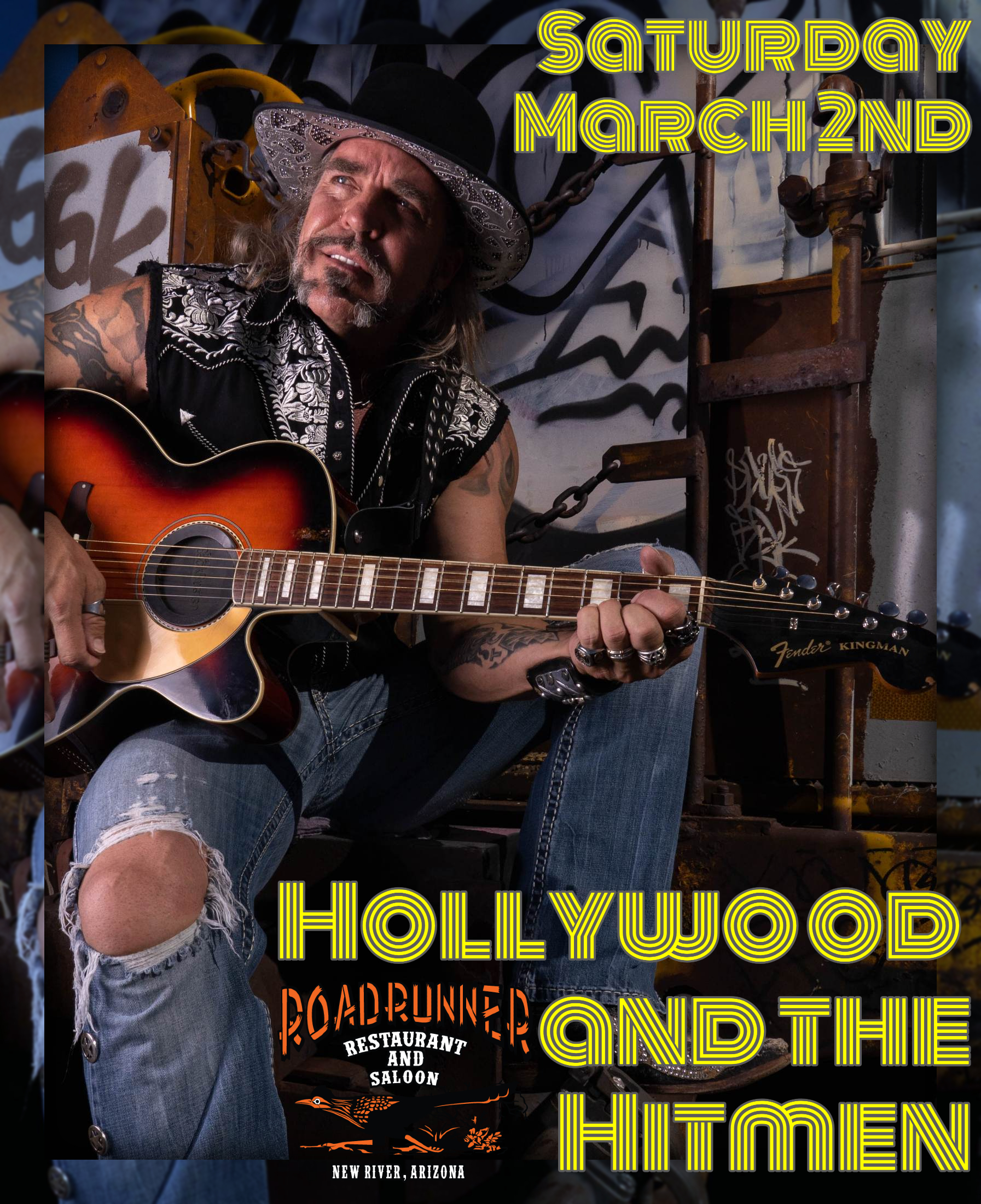 Hollywood & The Hitmen in concert with LIVE Bull Riding - Sat. March ...